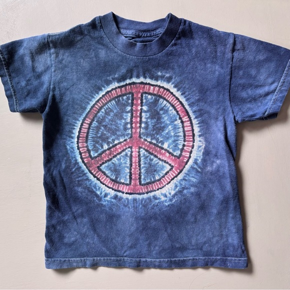 Shirts & Tops | Peace Sign Concentric Tie Dye Design Unisex Tshirt ...